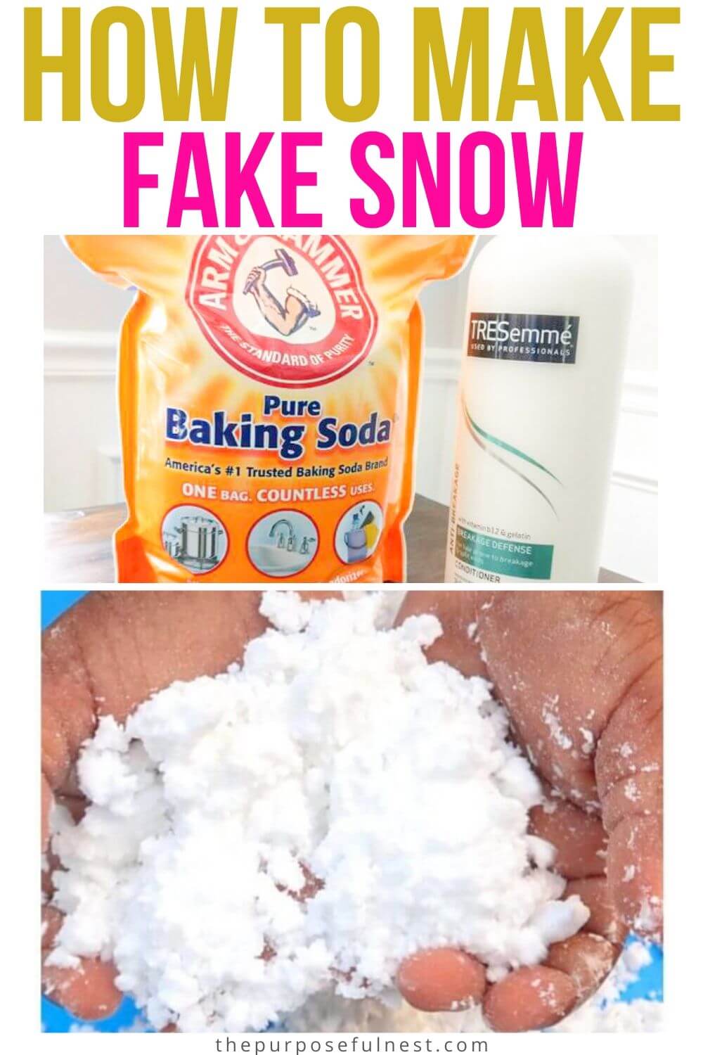 How To Make Fake Snow For Pretend Play The Purposeful Nest How To Make Fake Snow For Pretend Play The Purposeful Nest