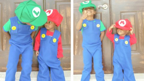 Easy DIY Mario Costume - The Purposeful Nest