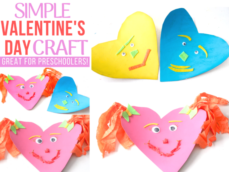 Preschool Heart Craft for Valentine's Day - The Purposeful Nest