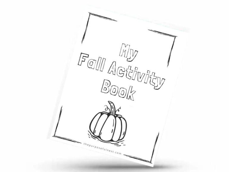 Free Fall Activity Book Printable - The Purposeful Nest