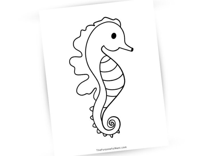 Ocean Animal Coloring Pages - The Purposeful Nest