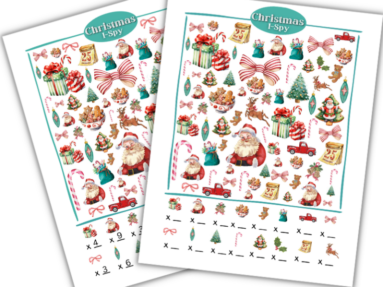 Free Christmas I Spy Activity - The Purposeful Nest