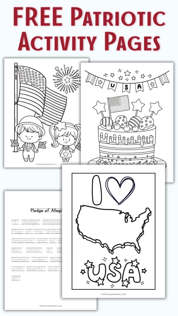 FREE Patriotic Activity Pages for Preschoolers (American Symbols) - The ...