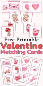 Valentine's Day Matching Cards - The Purposeful Nest